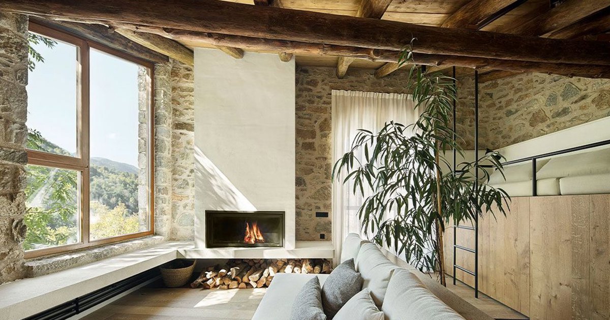 Cómo decorar paredes rústicas: 6 ideas con papel pintado, artesanía ...