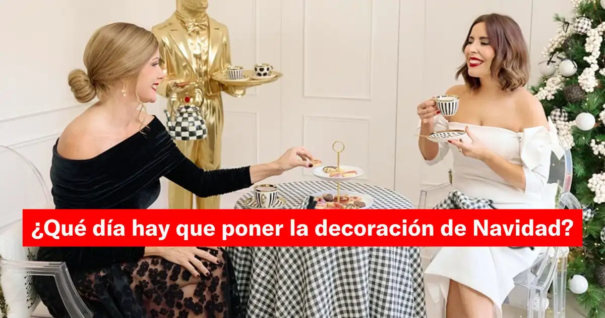 Eva García y Ana Raya, interioristas, sobre el momento perfecto para poner el árbol de Navidad ...