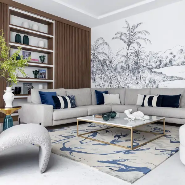 50 ideas para decorar las paredes de tu salón: papeles, cuadros y mucho más
